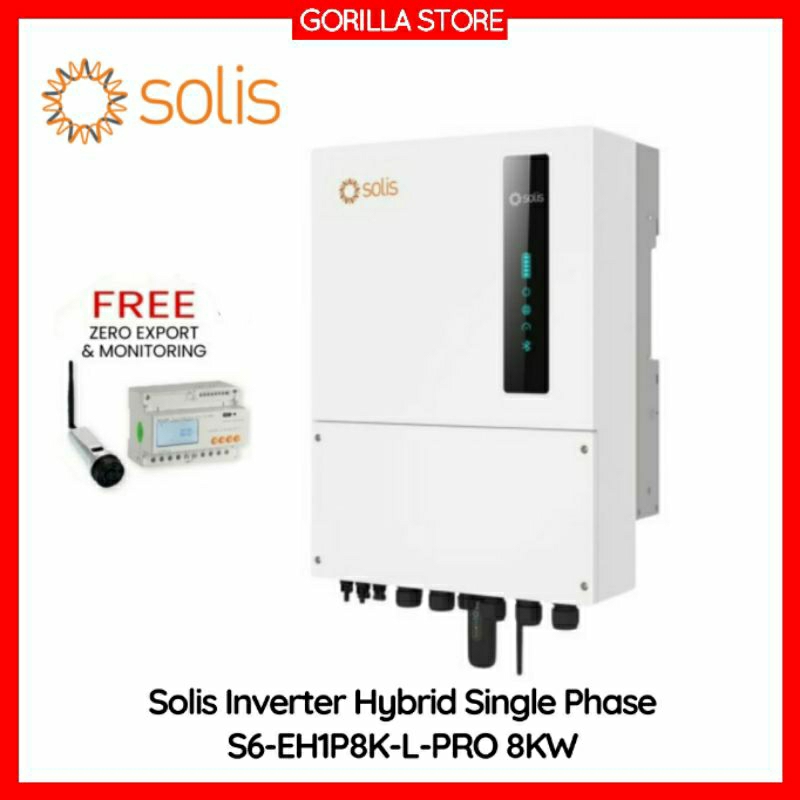 Jual Solis Inverter 8KW Hybrid Single Phase (S6-EH1P8K-L-PRO) | Shopee ...