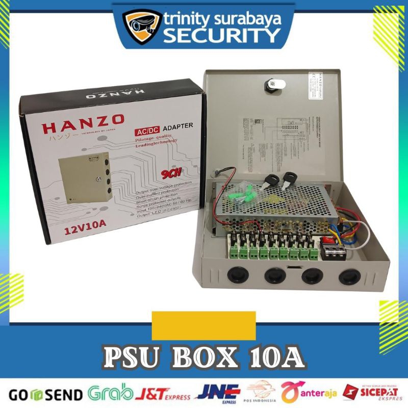 Jual PSU Power Supply CCTV 12V 10A Box -PSU Box CCTV - | Shopee Indonesia