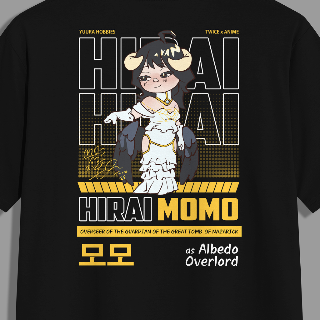 Jual YuuRa Hobbies Kaos Unisex - Twice - Twice x Anime - Momo (Albedo ...