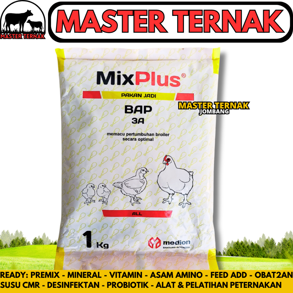 Jual MIX PLUS BAP 3A 1 KG - Mixplus bro (BAP) Premix Ayam Broiler ...