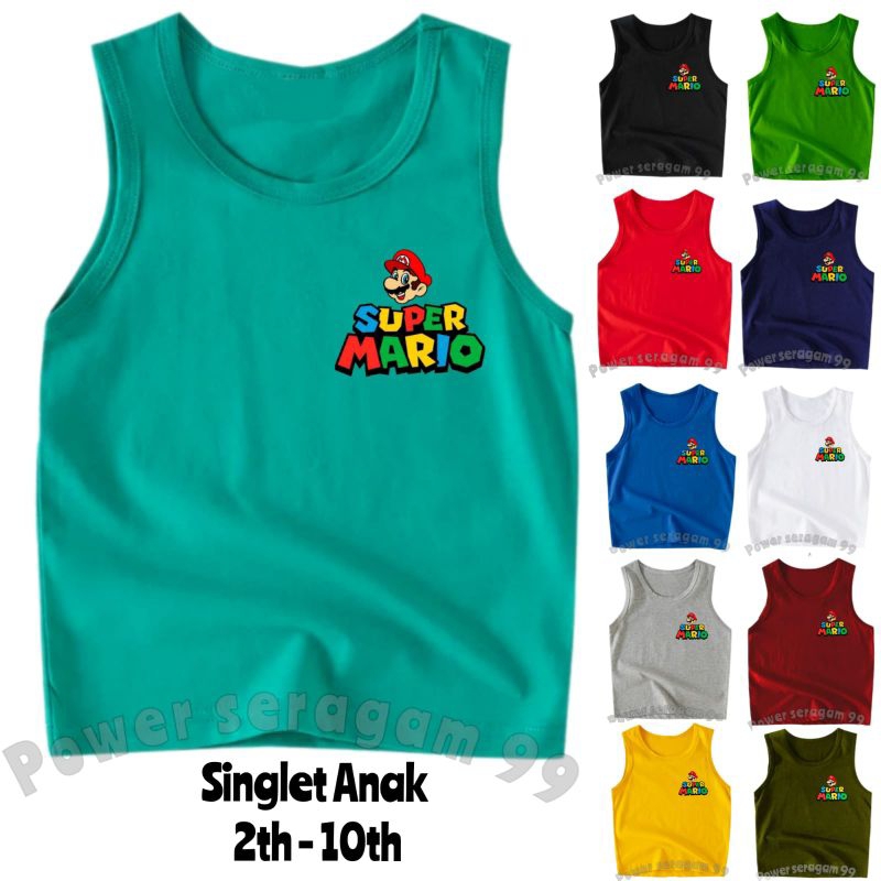 Jual Singlet Anak Cowok Cewek Unisex 2-15 Tahun Motif Kartun Lucu ...