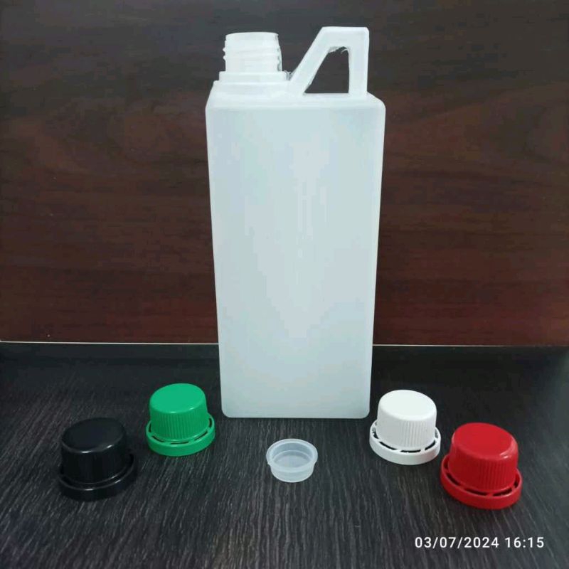 Jual jerigen Kotak 1 Liter Putih Transparant Isi(25) Jerigen Plastik ...