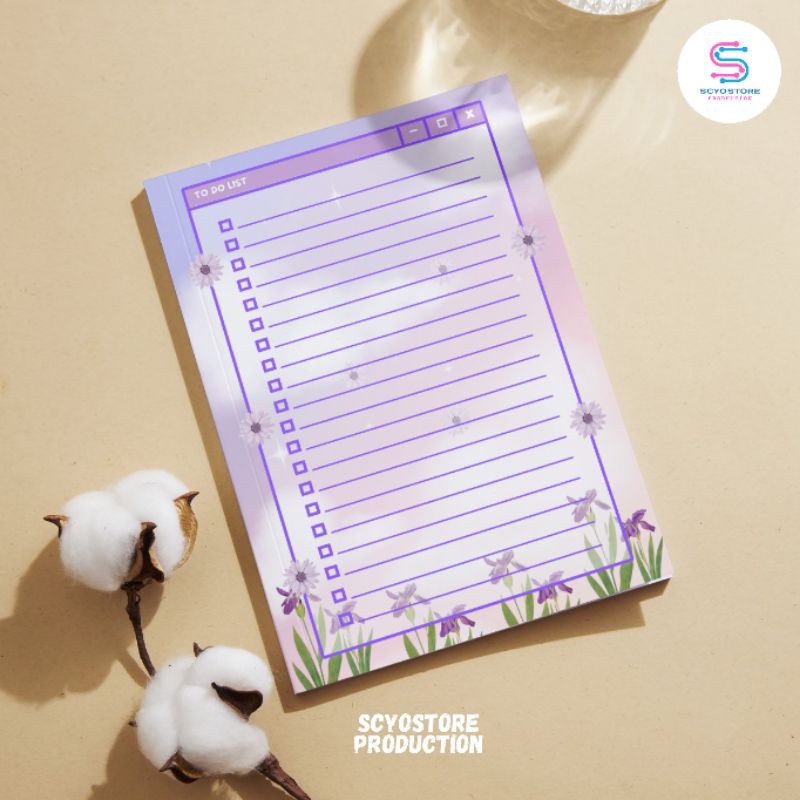 Jual Buku Catatan A6 Purple Love Daily Notepad 30 Lembar | Shopee Indonesia