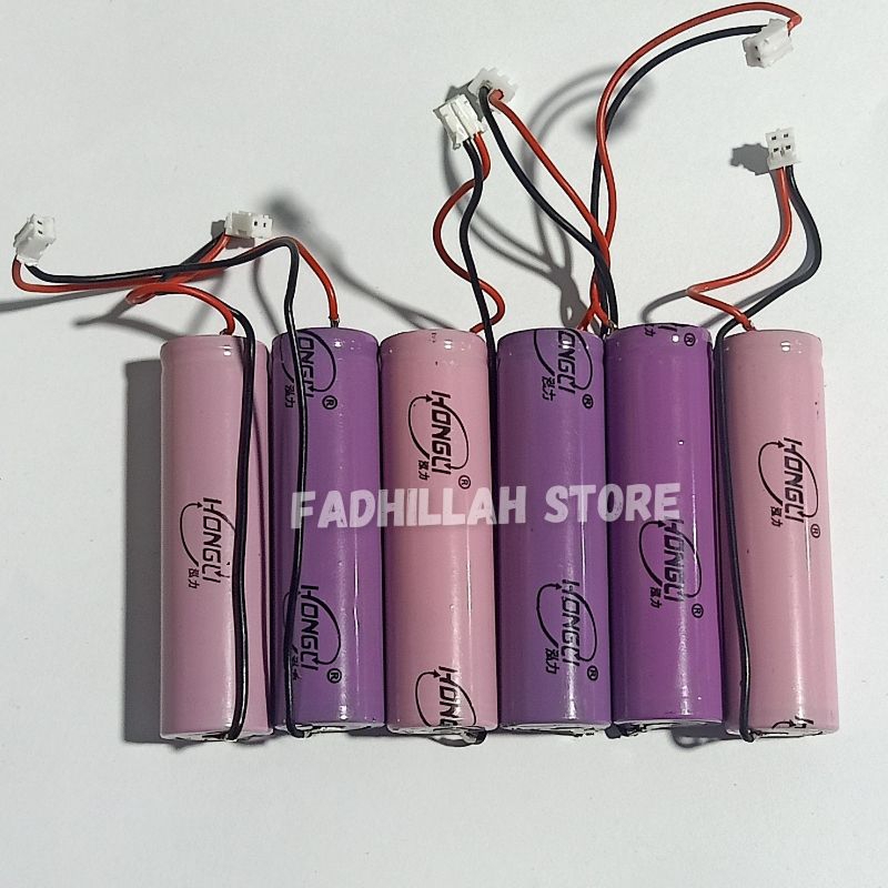 Jual Baterai Hongli 18650 + Soket Second Like New Normal (ON) 3.7V - 4 ...
