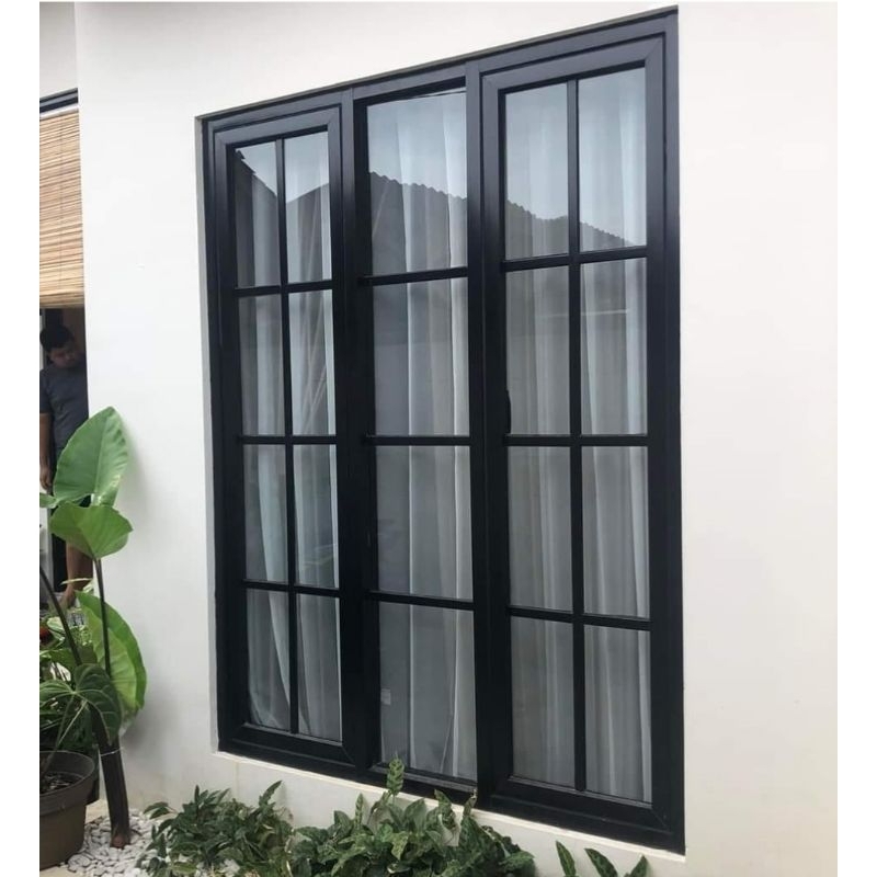 Jual Jendela 3 sekat T200 x L140 ornamen tengah mati kiri kanan buka ...