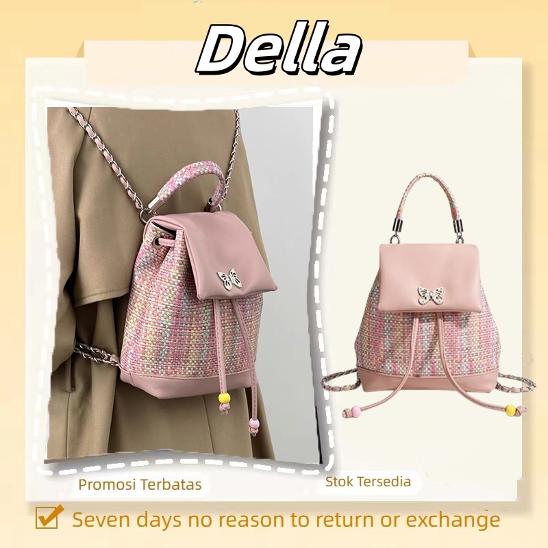 Jual [ READY ] Della Tas Ransel Rantai Ransel Kecil Kupu-kupu / Tas ...