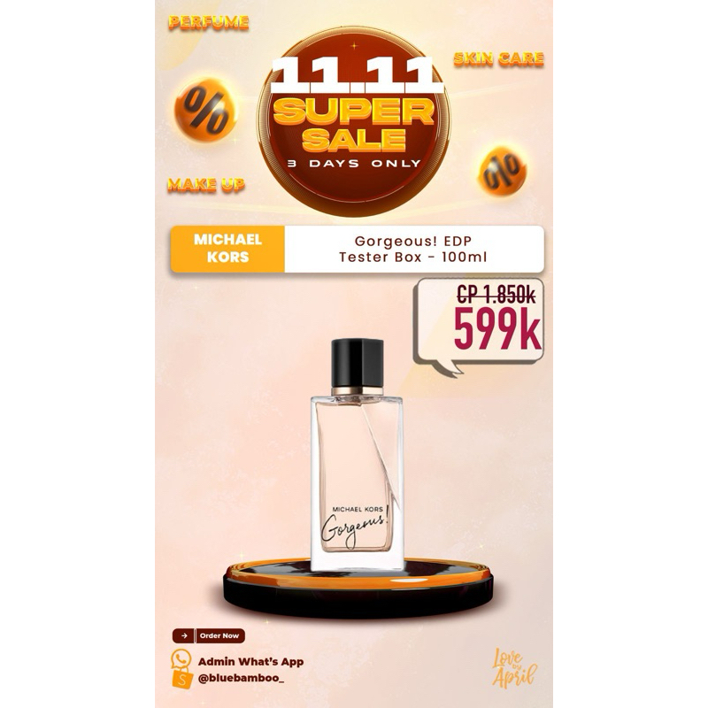 Jual MICHAEL KORS Gorgeous Eau de Parfum Tester Box - 100ml | Shopee ...