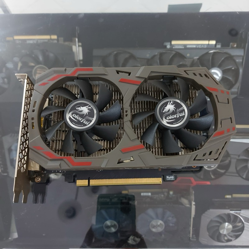 Jual GTX 1050 Ti Colorful Dual Fan Normal Mulus Dingin | Shopee Indonesia