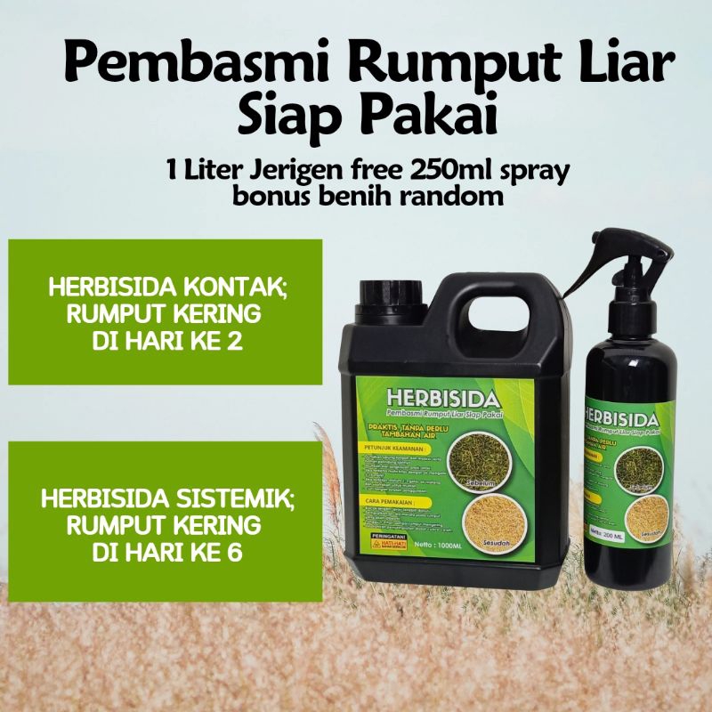 Jual Herbisida Pembasmi Rumput Racun Rumput Obat Rumput Siap Pakai ...