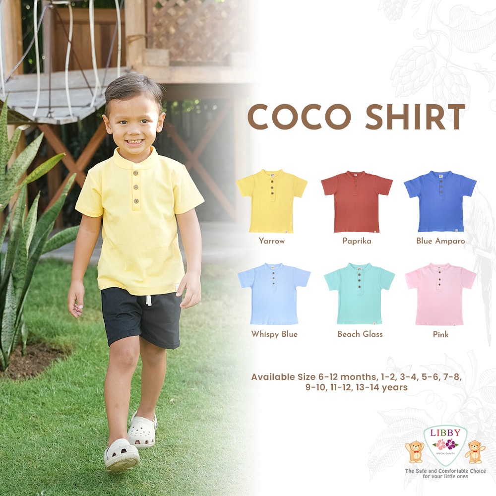 Jual LIBBY Earth Kaos Polo Anak Laki laki Perempuan Coco Shirt 9 Bulan - 12 Tahun (1PCS) -Kemeja ...