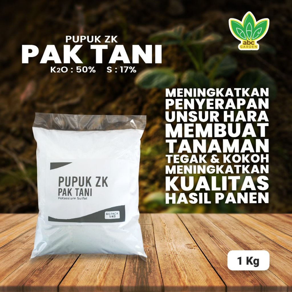 Jual [1kg] Pupuk ZK Pak Tani Repack - Untuk Meningkatkan Kualitas Hasil ...