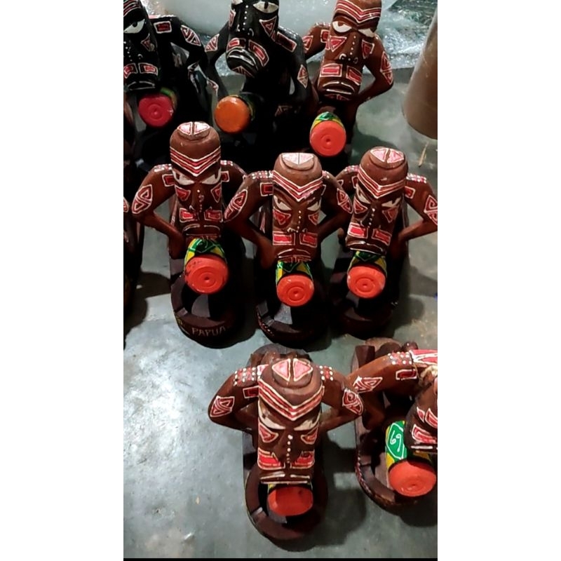 Jual Patung Kayu ASBAK ROKOK UNIK PAHATAN Khas Papua SOUVENIR SORONG ...