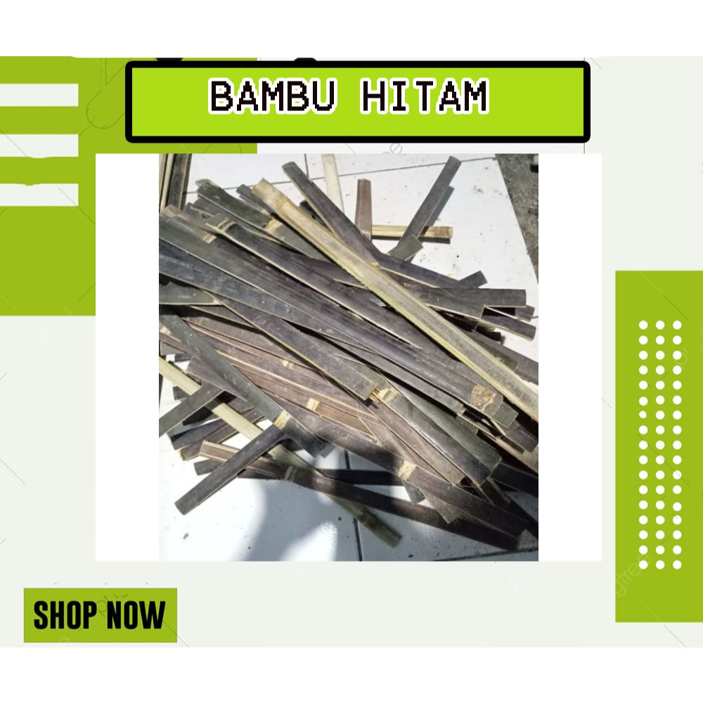 Jual KIKIS BAMBU HITAM | BILAH BAMBU HITAM ASLI |BAMBU BELAH 50cm-100cm ...