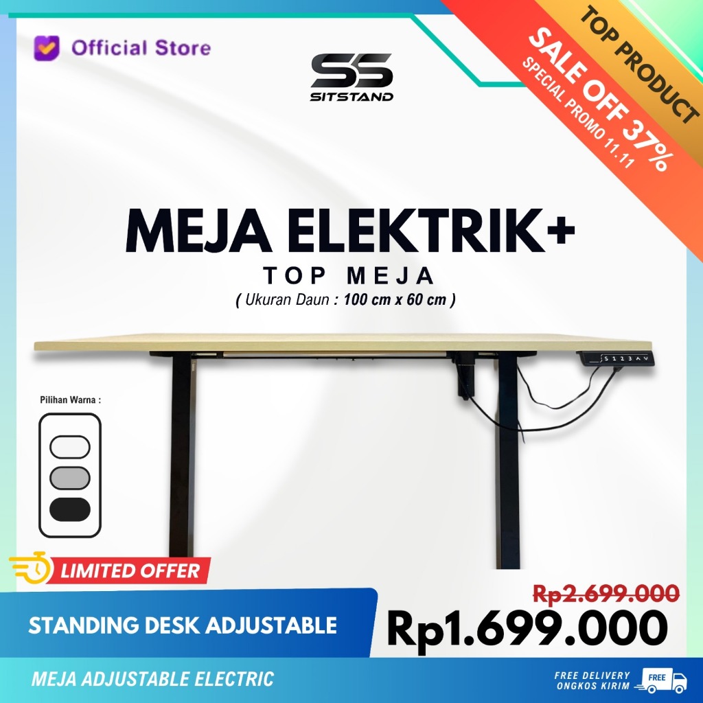 Jual Sitstand Standing Desk Sit Stand Desk Adjustable Meja Berdiri ...