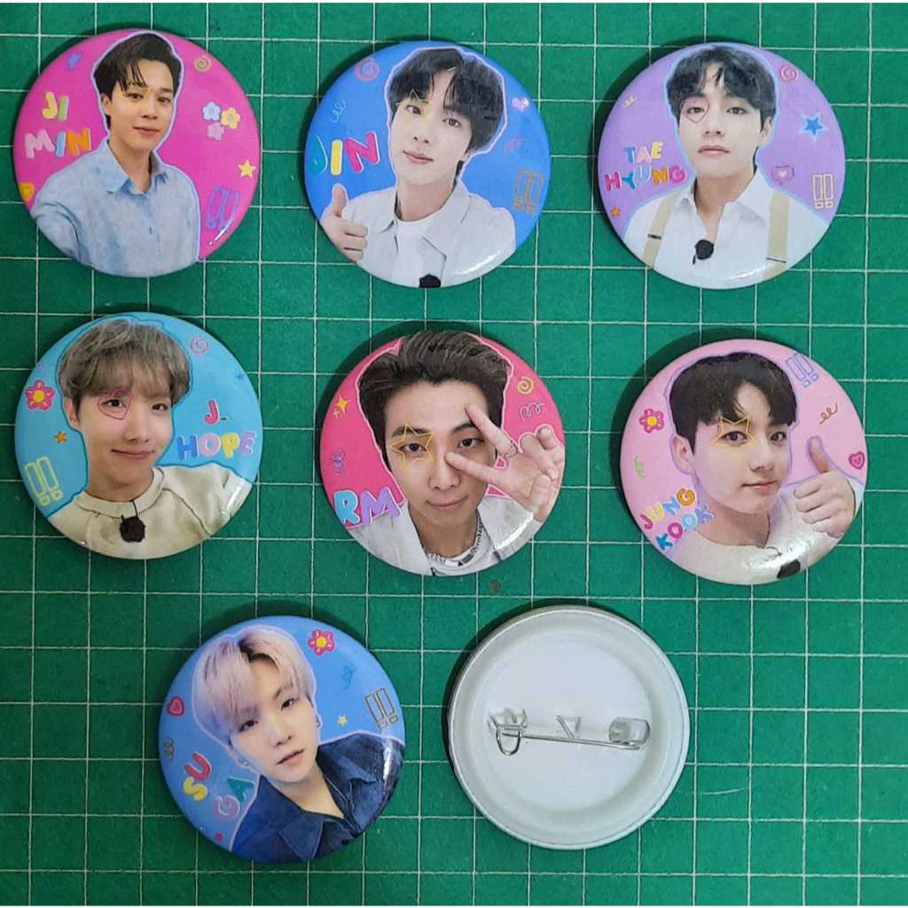 Jual Freebies Kpop PIN BROS BTS/Freebies Kpop PIN peniti BTS ukuran 4,4cm | Shopee Indonesia