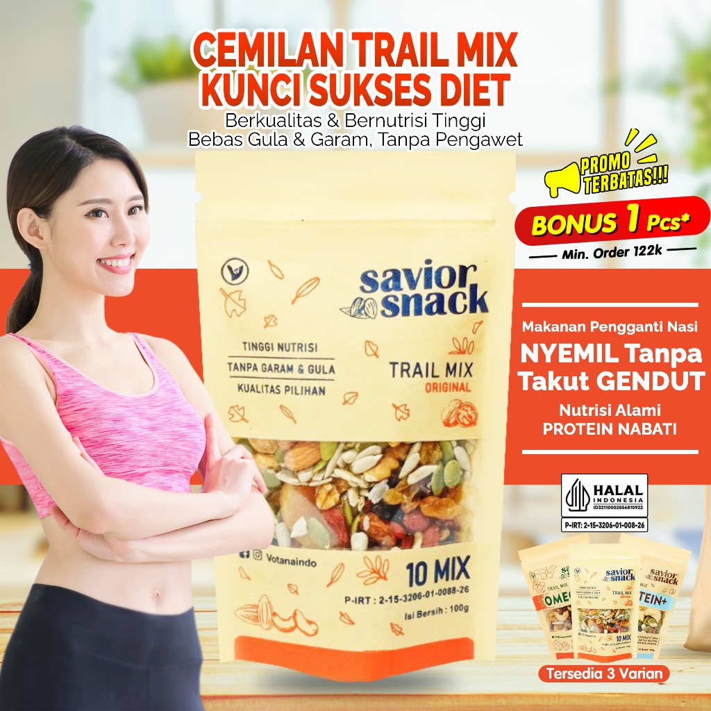 Jual Makanan Rendah Kalori, Untuk Diet Cemilan Sehat Enak Murah | Trail ...