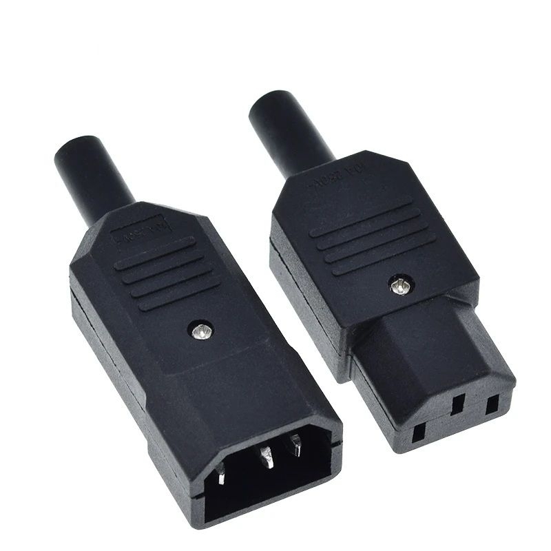 Jual Konektor Steker Kabel AC IEC C13 Female & C14 Male 220V 10A for ...