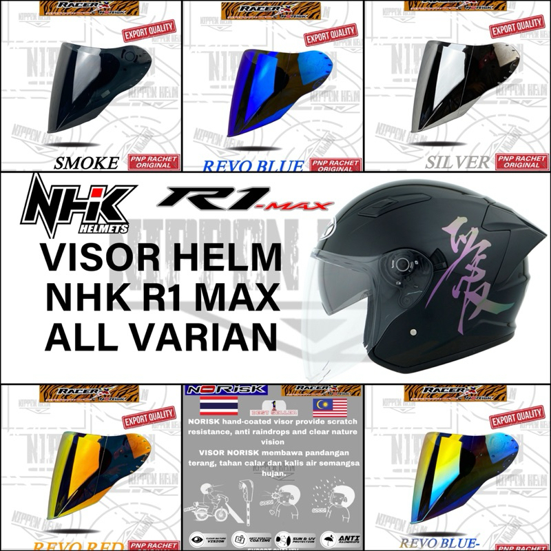 Jual KACA HELM NHK R1 MAX ALL VARIAN | Shopee Indonesia