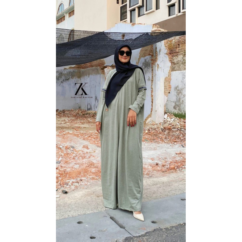 Jual (Ready)(Bisa COD)KAFTAN HUMAIDA SAGE//ZAKIYAH KAFTAN//AGEN RESMI ...