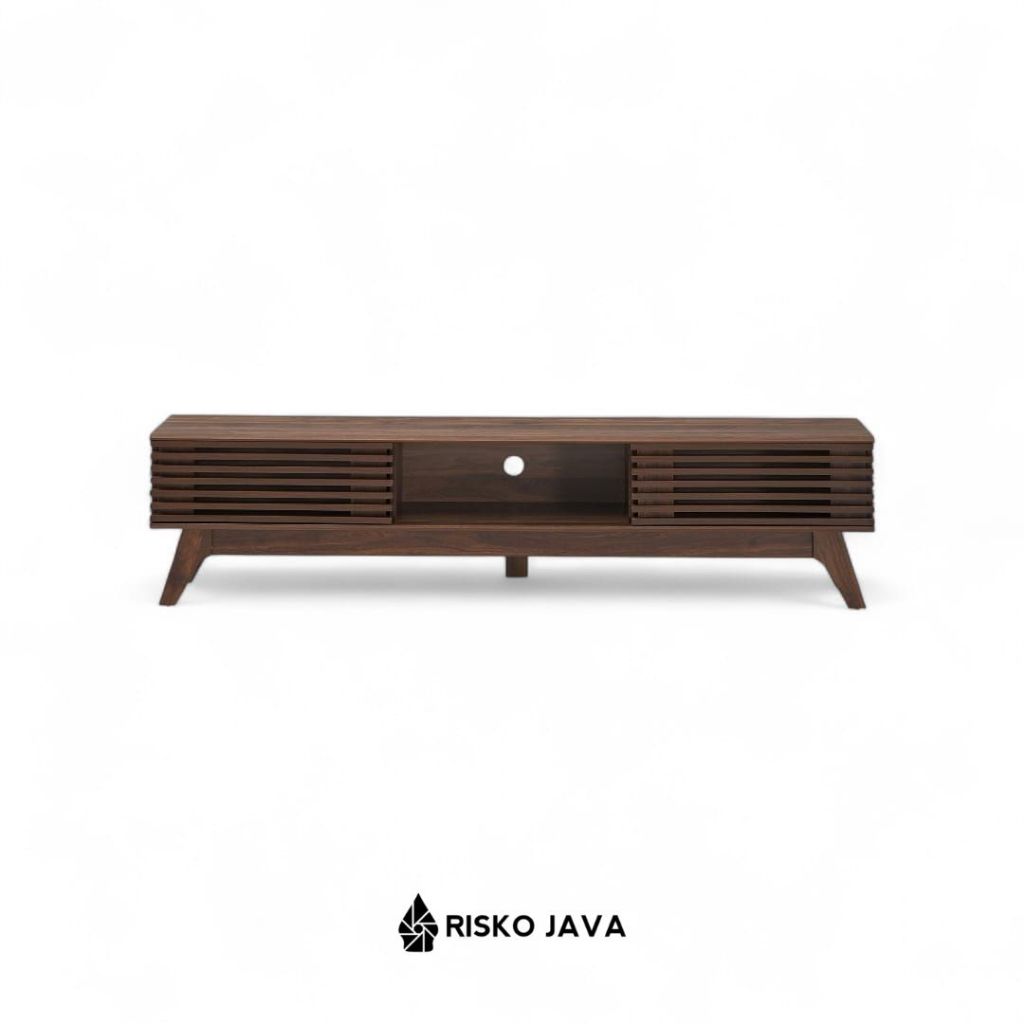 Jual Meja Tv Kayu Jati / Cabinet Tv Pintu Sliding Minimalis / Rak Tv ...