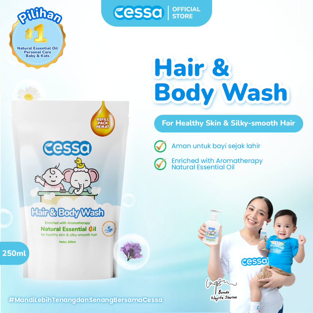 Jual [Exclusive Grosir] Cessa Hair & Body Wash Refill - Healthy Skin & Silky Smooth Hair 250 Ml ...