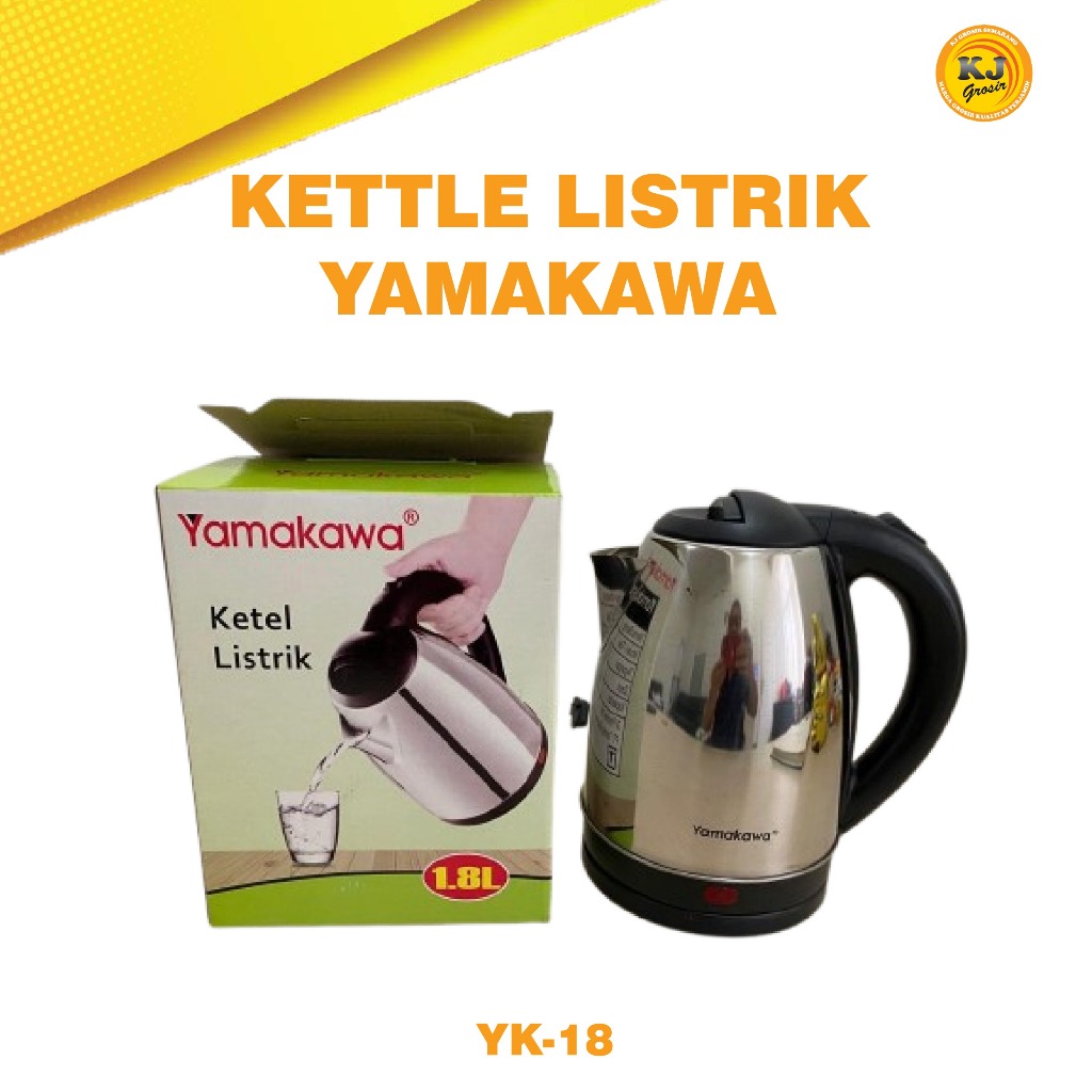 Jual KETTLE LISTRIK YAMAKAWA YK-18 (1,8L) - STAINLESS STELL PEMANAS AIR MURAH TEKO LISTRIK MURAH ...
