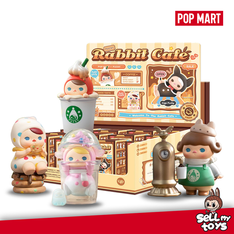 Jual POP MART Pucky Rabbit Cafe Series Blind Box Action Toys Figure ...