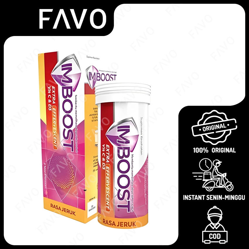 Jual Suplemen Vitamin - Imboost Effervescent Rasa Jeruk - 8 Tablet ...