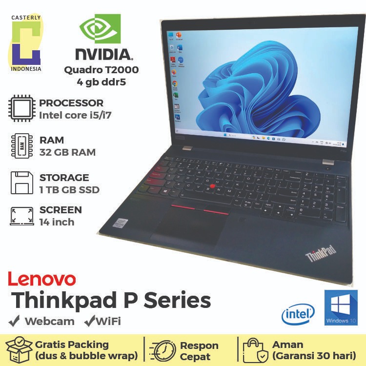 Jual Laptop lenovo thinkpad P15/P15s i9/i7 gen 10 ddr4 64 gb ssd 1TB ...