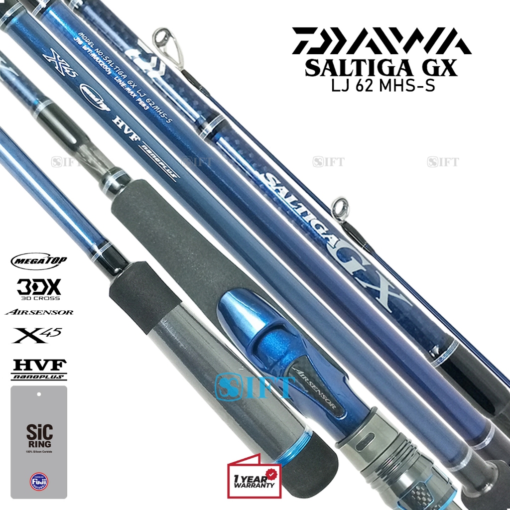 Jual Joran DAIWA SALTIGA GX LJ Solid Tip | Fuji SiC + HVF Nanoplus | Light Jigging Resmi ...