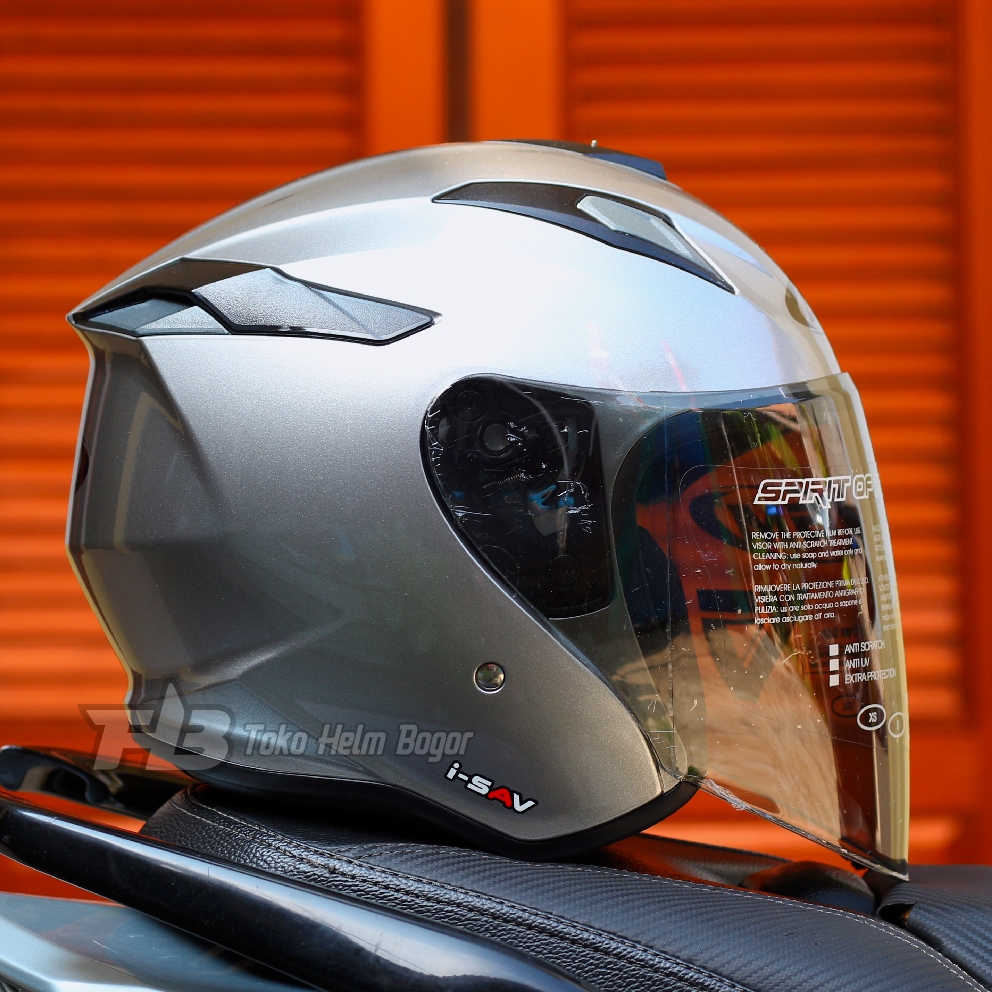 Jual GM HELM KING FIGHTER BASIC SOLID | DARK GREY | SINGLE VISOR ...
