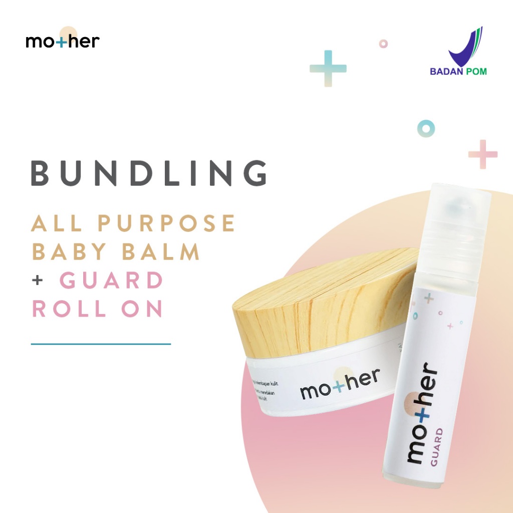 Jual Mo+Her Combo Balm & Guard (Multipurpose Balm & Guard Roll On ...