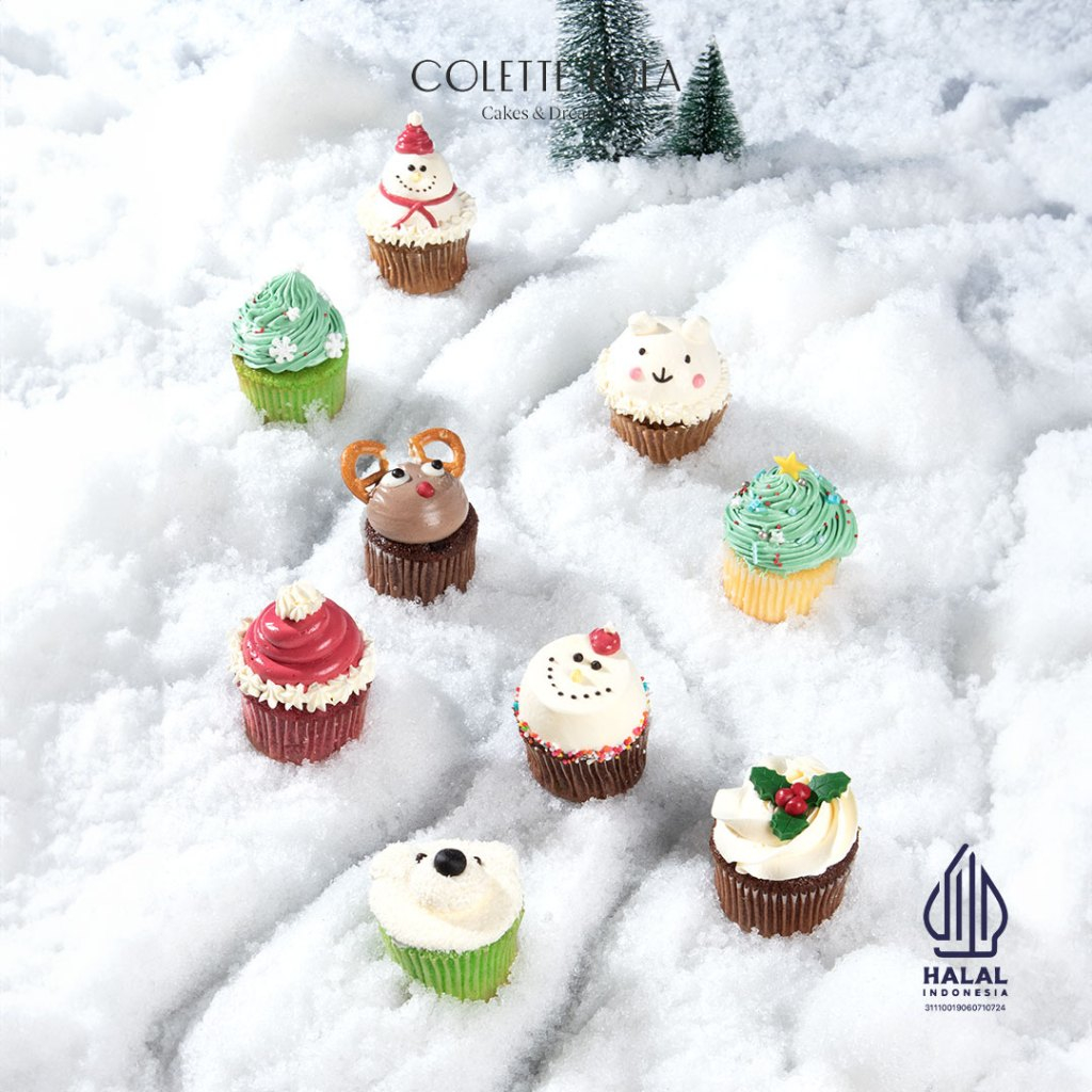 Jual Colette Lola Holiday Cupcakes Set - 9 pcs | Shopee Indonesia