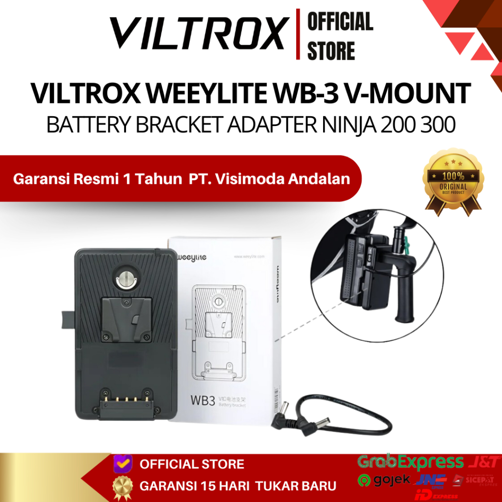Jual Viltrox Weeylite WB-3 V-Mount Battery Bracket Adapter Ninja 200 ...