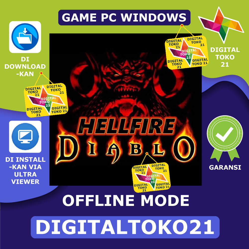 Jual [Diinstallkan] Diablo + Hellfire Full Version Game Windows Full ...