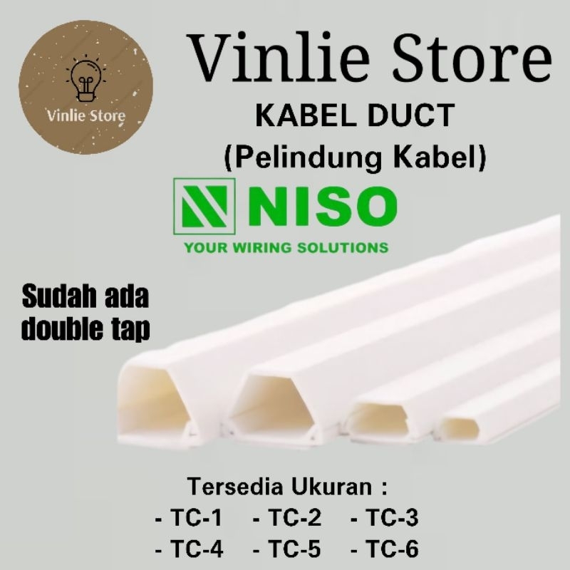 Jual Kabel DUCT Protector DOUBLE TAPE 1 METER MERK NISO Pelindung Kabel TC 2 / TC 3 / TC 4 / TC ...