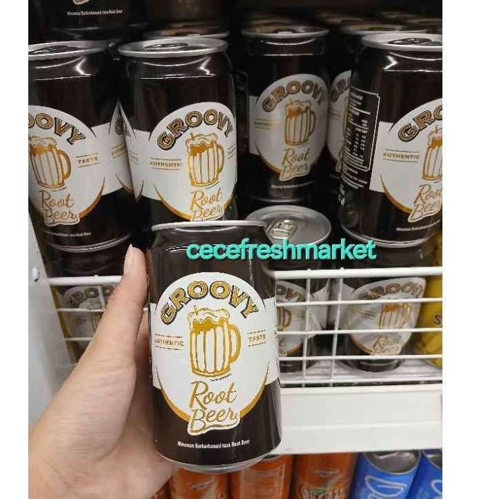 Jual Jual Root beer Groovy can minuman berkarbonasi pack 330 ml ...