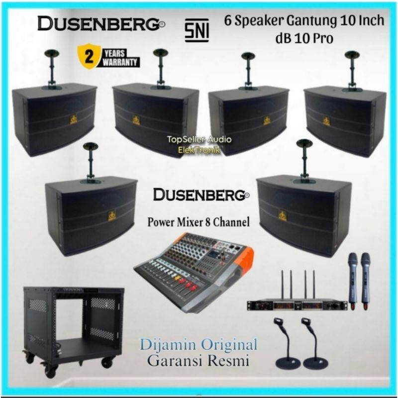 Jual Paket Sound System Speaker Dusenberg 10 Inch Untuk Meeting & Musik ...