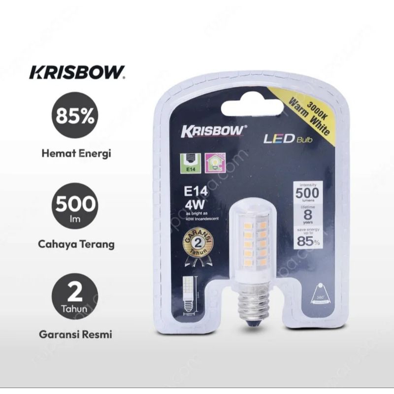 Jual Lampu bohlam led e14 krisbow / krisbow led bulb corn | Shopee Indonesia
