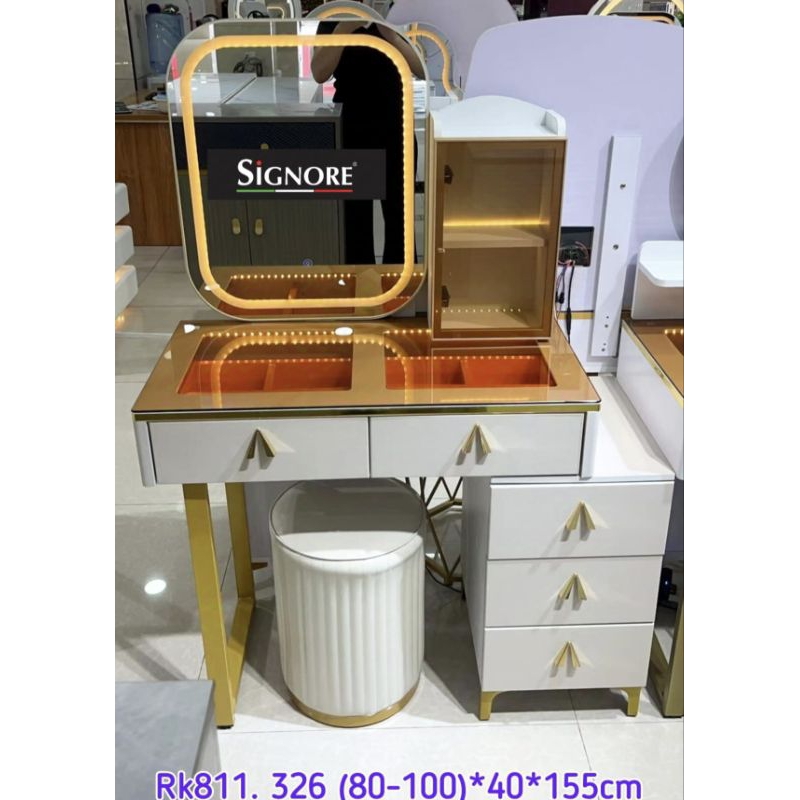 Jual MEJA RIAS / DRESSING TABLE RK811-326# UKURAN 80-100 X 40 X 155 CM ...