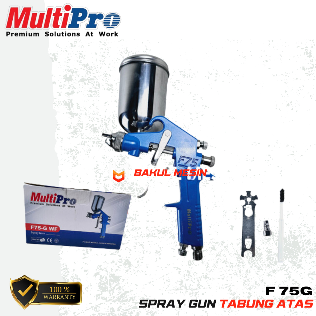 Jual MULTIPRO F 75 G Air spray gun alat semprot cat F75 G | Shopee Indonesia