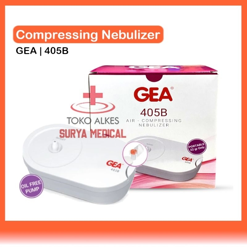Jual Nebulizer GEA Compressor Nebu | Alat Terapi Uap | Shopee Indonesia