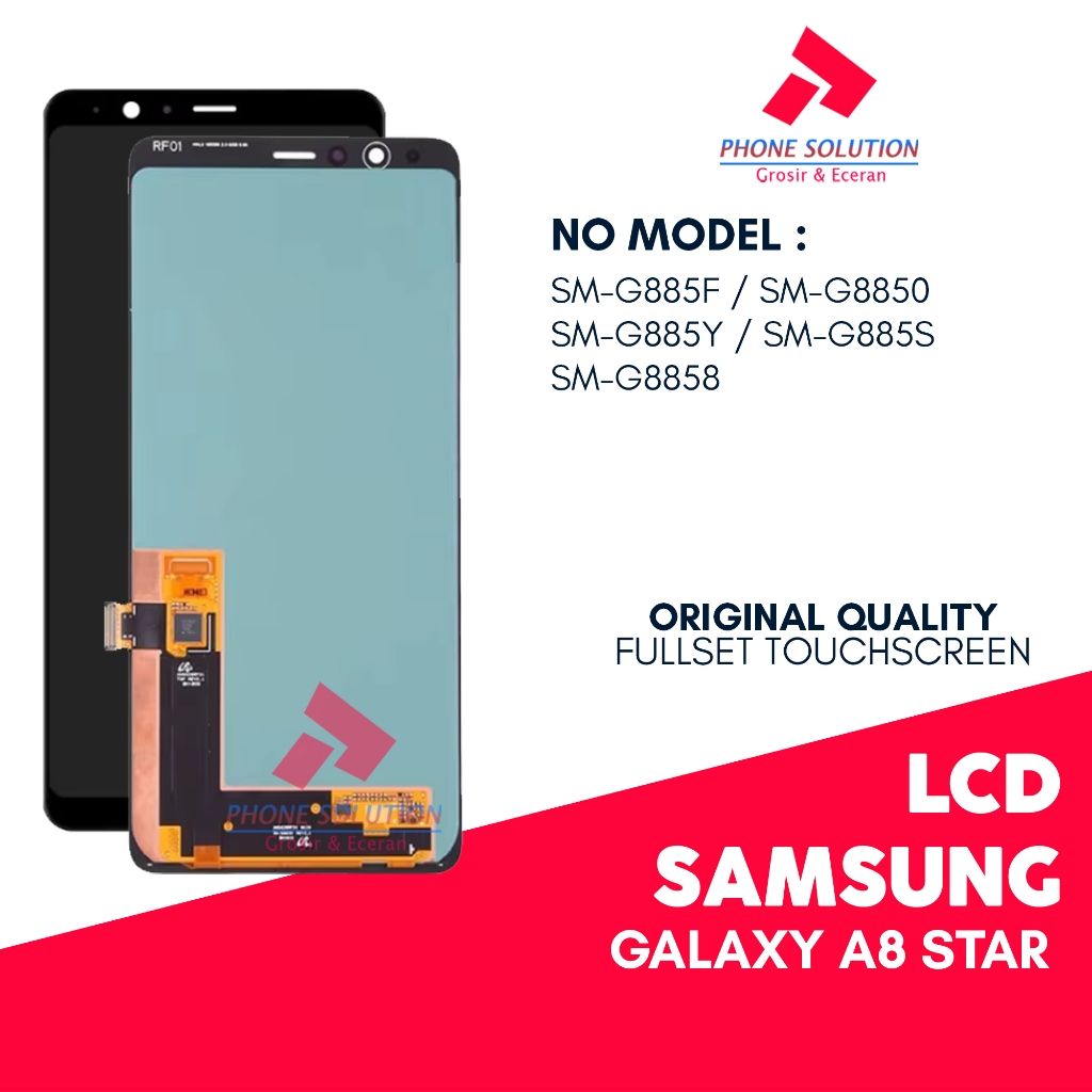 Jual LCD Samsung A8 Star - Fullset Touchscreen | Shopee Indonesia