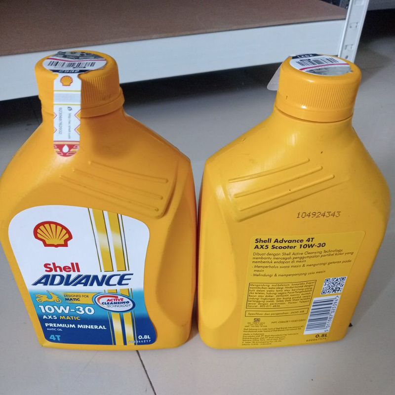 Jual oli mesin Shell AX5 MATIC 10w-30 800ml | Shopee Indonesia
