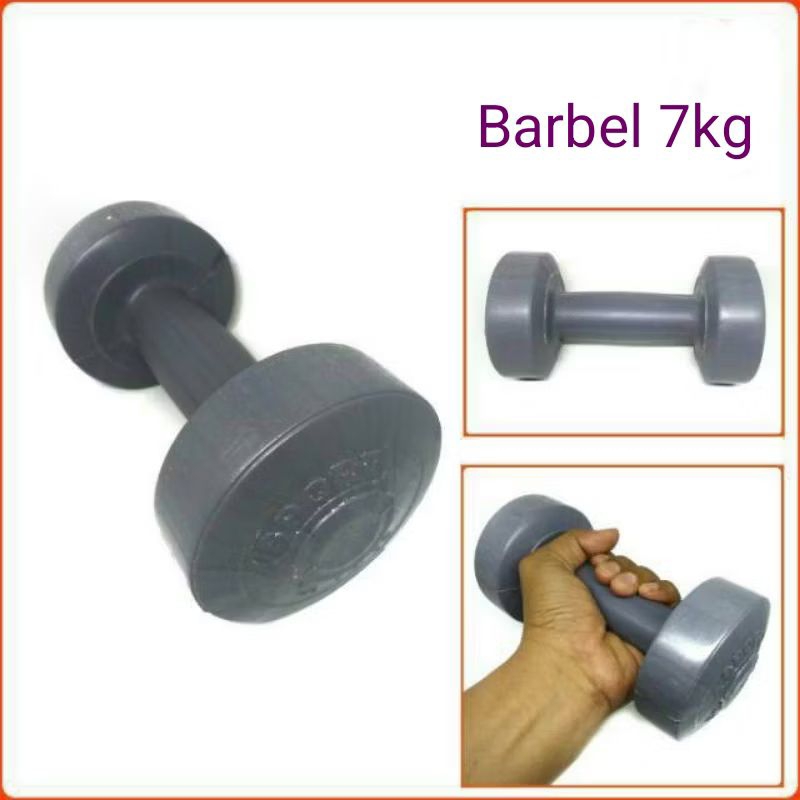 Jual Barbel 7kg Dumbell PVC | Shopee Indonesia
