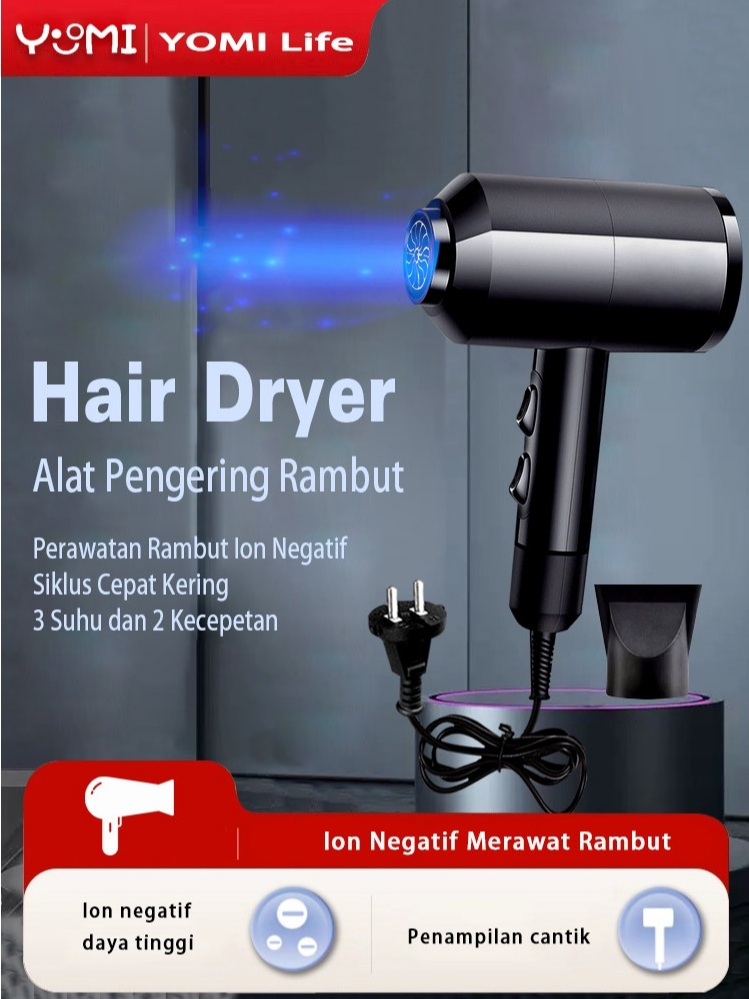 Jual Hair Dryer Rambut Multifungsi / Hair Dryer Negative Ion Portable ...