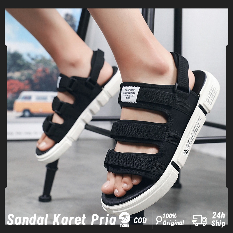 Jual Sepatu Sandal Pria Wanita - Sandal Slip On Unisex Bahan Karet PVC ...