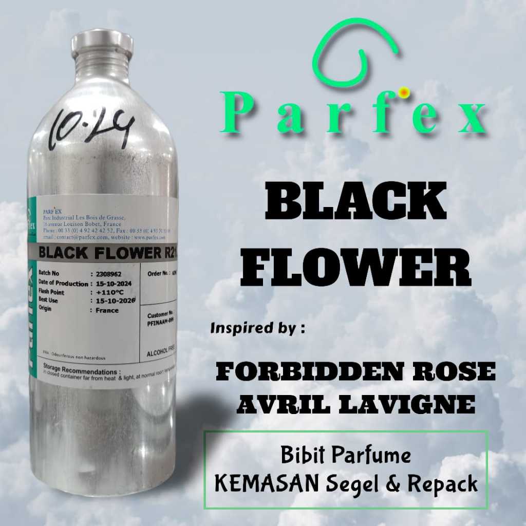Jual Parfex - BLACK FLOWER | Bibit parfume murni pabrik kemasan Segel ...