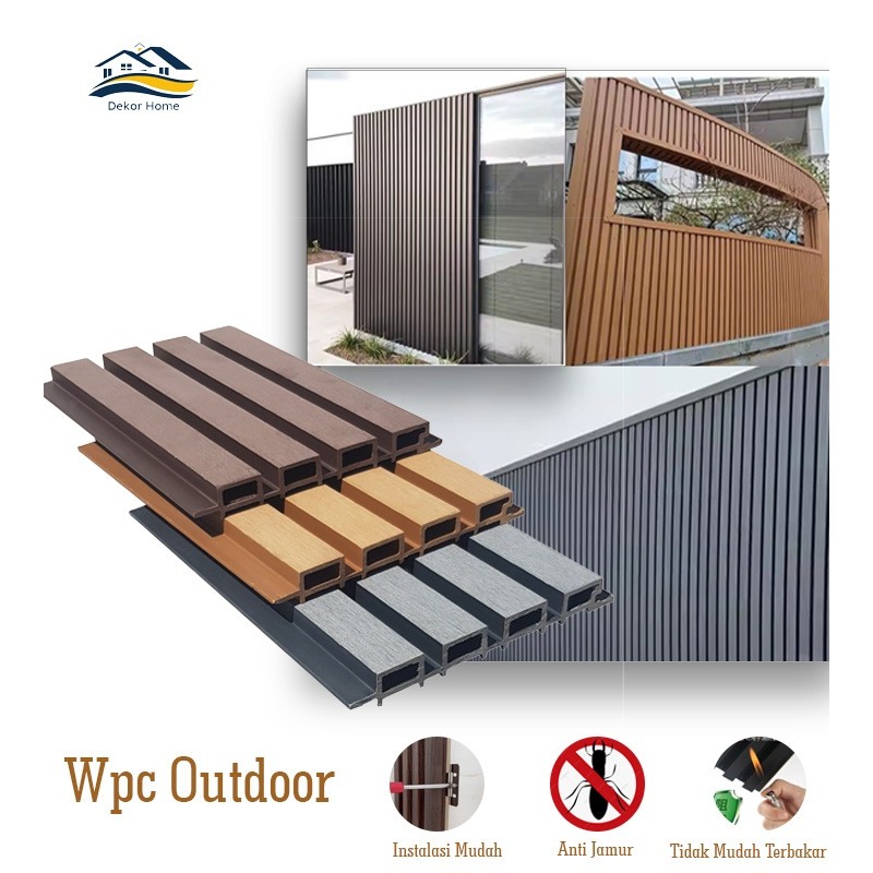 Jual WPC Outdoor WallPanel Dinding Eksterior Yang Kedap Air & Anti Air ...
