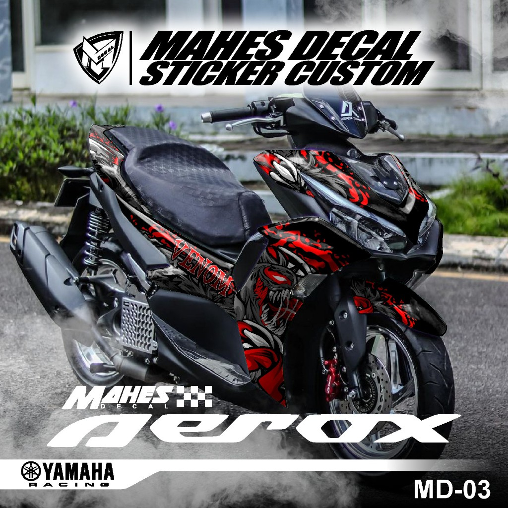 Jual Decal Sticker Variasi Fullbody All New Aerox 155 Connected Venom ...